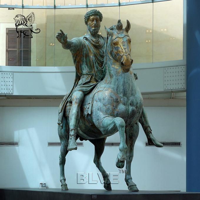 Bronze Equestrian Sculpture Of Marcus Aurelius Famous Roman Emperor ...