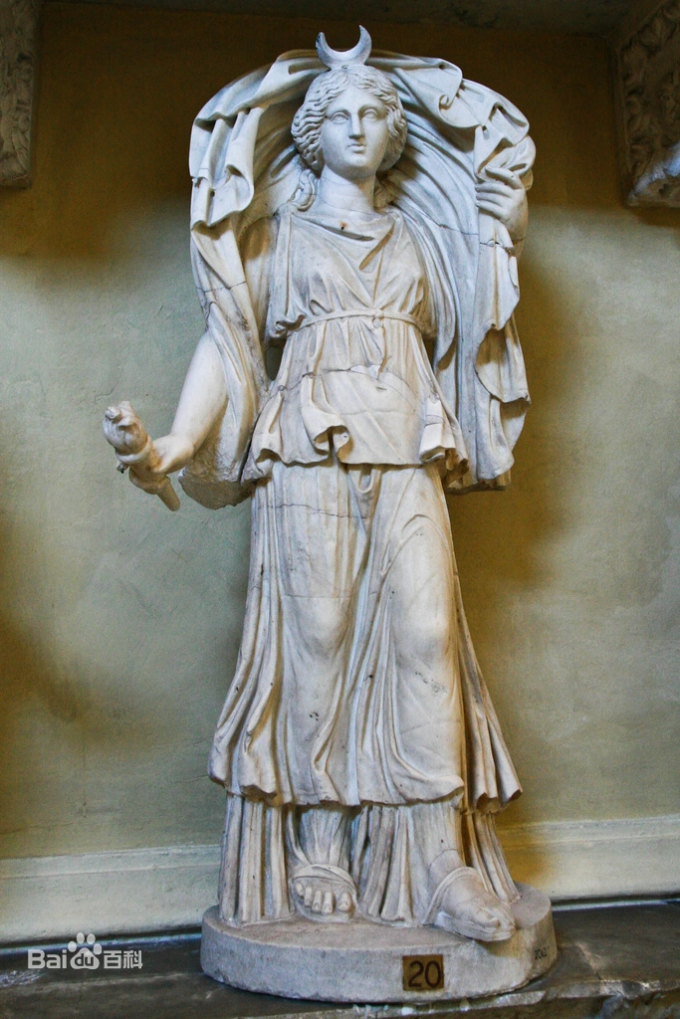 Selene - the goddess of the moon in ancient Greek mythology