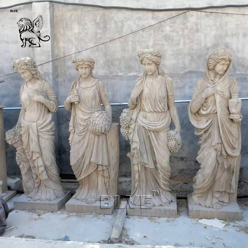 Life Size 4 Four Season Marble Statues Antique Greek Sculpture Stone ...