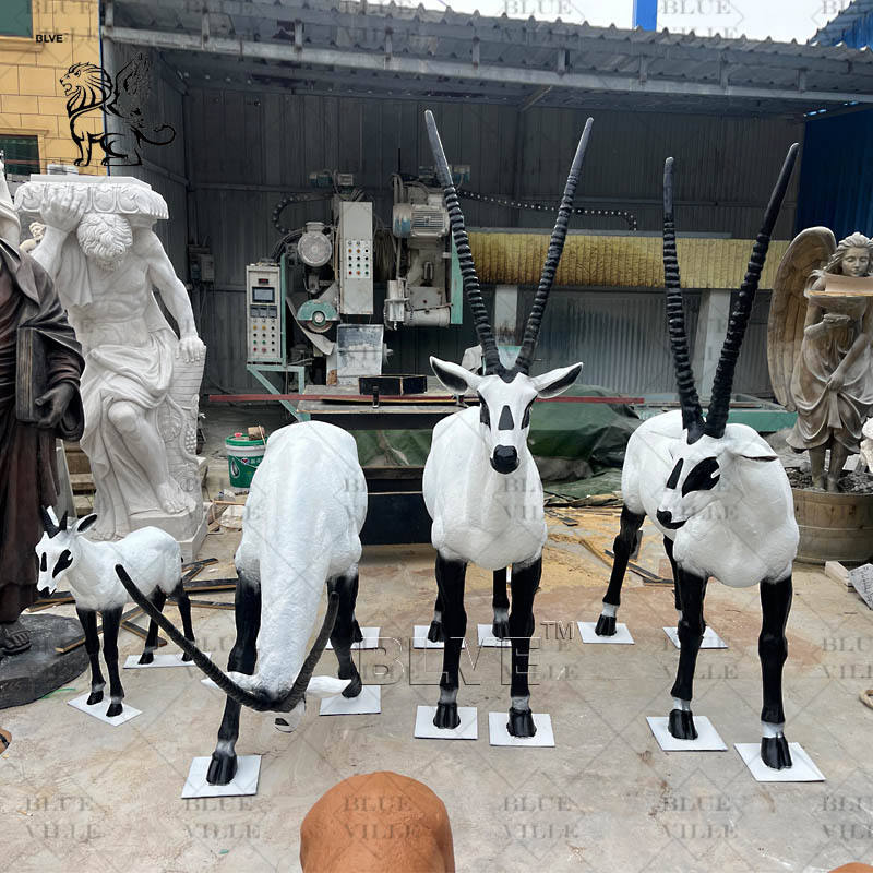 Bronze Arabian Oryx Sculpture Life Size Casting Large Animals Metal ...
