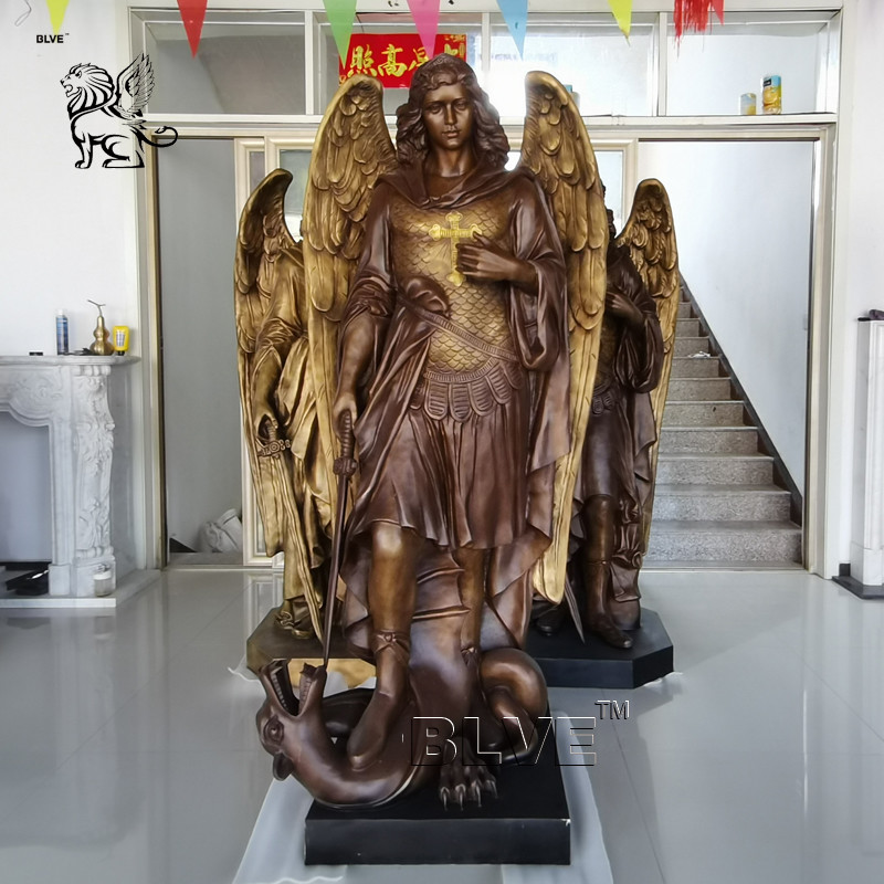 Bronze Archangel Saint Michael Statues Religious Angel Gabriel ...