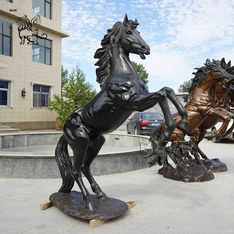 Bronze Life Size Horse Sculptures Copper Metal Animal Large Garden ...